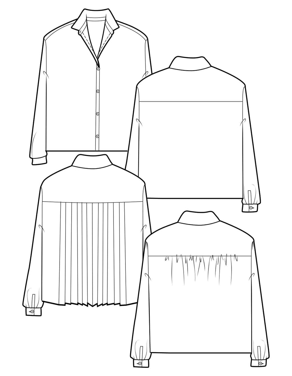 PDF Pattern - The Atelier Shirt | The Makers Atelier – MaaiDesign Fabrics