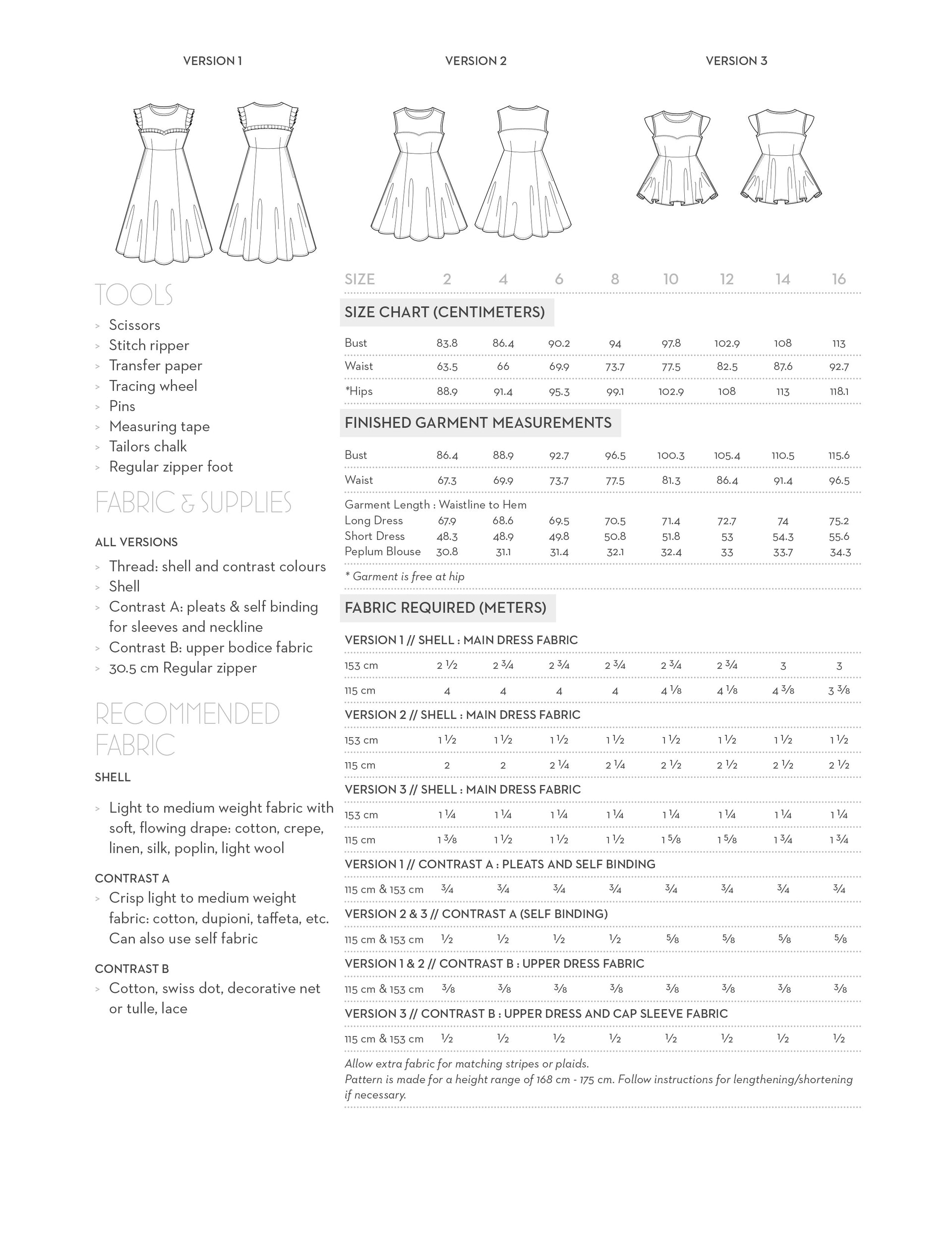 PDF Pattern - Ava Dress and Blouse | Victory Patterns – MaaiDesign Fabrics