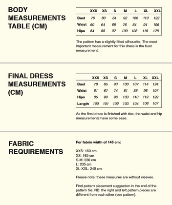 PDF Pattern - Crossover Dress | Puff and Pencil – MaaiDesign Fabrics