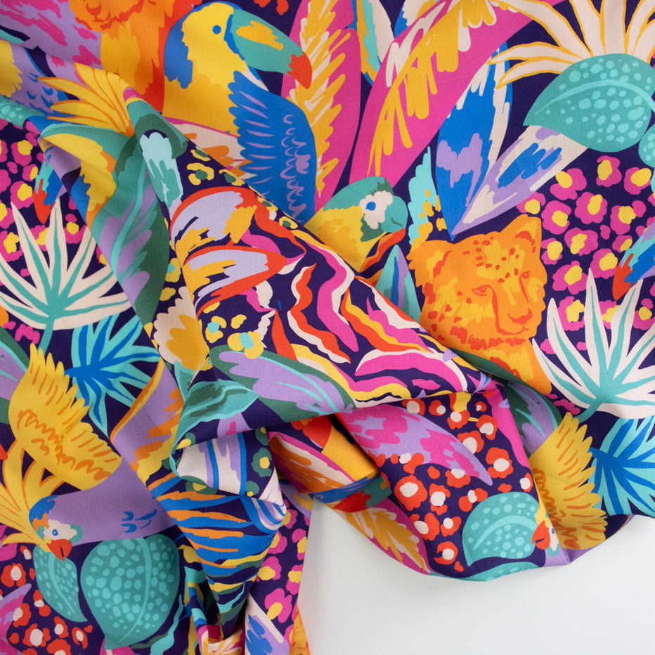 Ellie Whittaker - Organic Cotton Lawn - Jungle Fever – MaaiDesign Fabrics