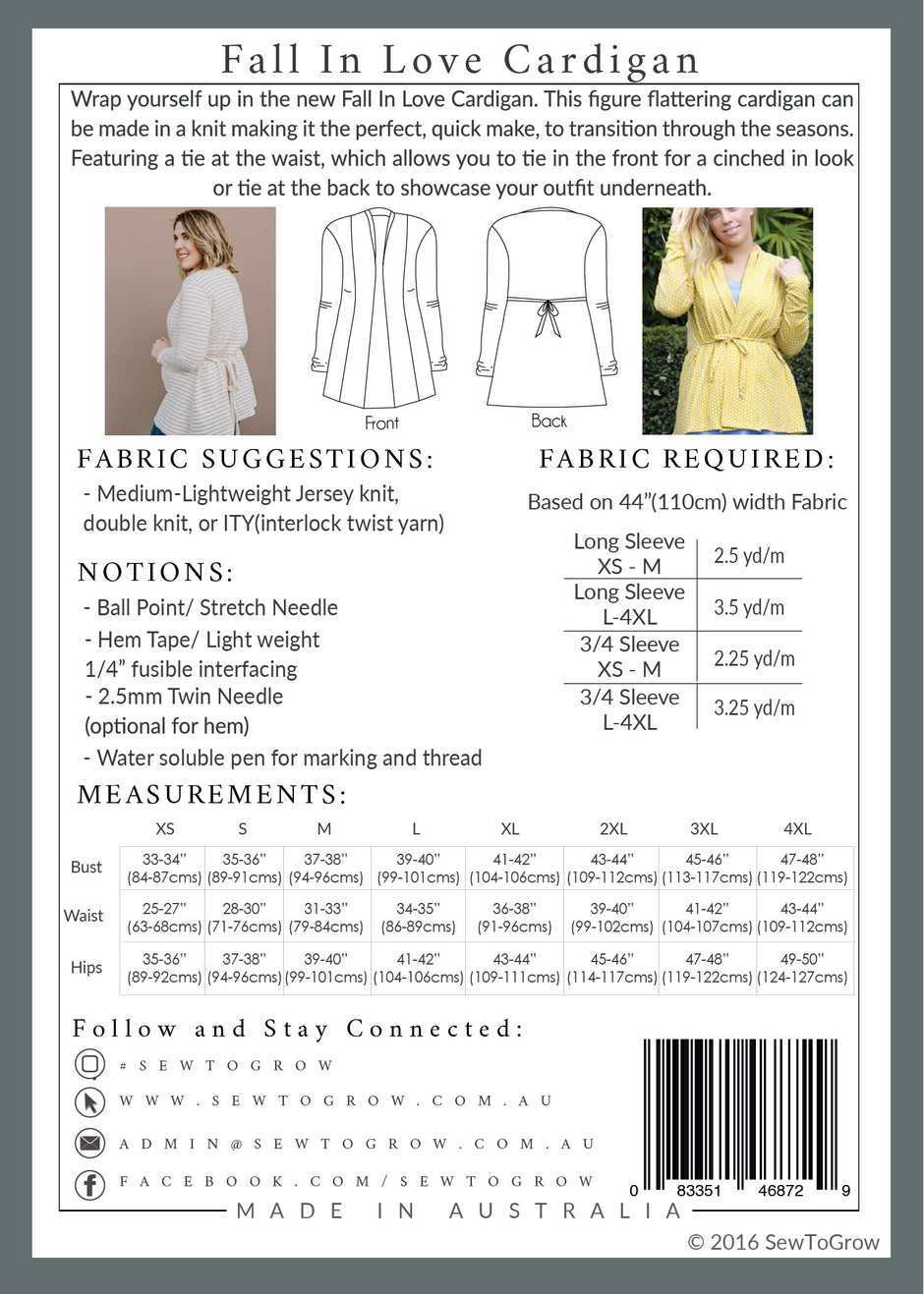 Sewing Patterns - Large Range by Independant Designers
