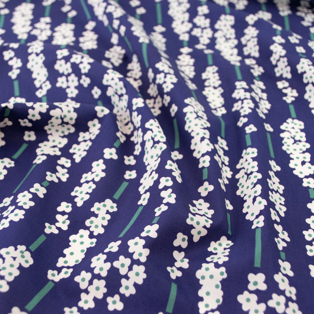 Jessica Nielsen - Cotton Lawn - Purple Blossoms – MaaiDesign Fabrics