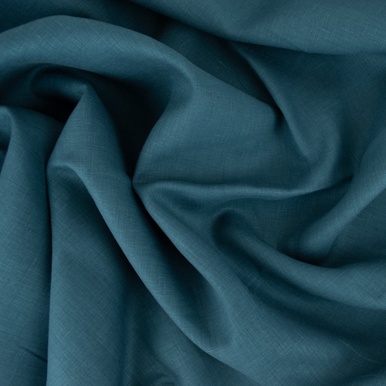 Smooth Crisp Linen - Deep Sea Blue – MaaiDesign Fabrics