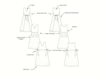 PDF Pattern - Ginkgo Pinafore | Madswick – MaaiDesign Fabrics