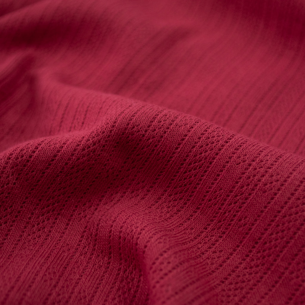 Pointelle Cotton Jersey - Classic - Cherry Pie – MaaiDesign Fabrics