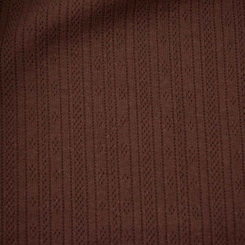 Pointelle Cotton Jersey - Classic - Raisin – MaaiDesign Fabrics