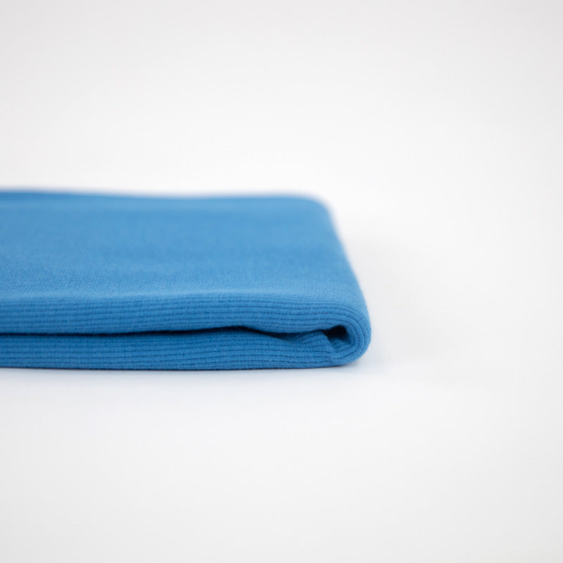 See You At Six - Ribbing - Pacific Coast Blue – MaaiDesign Fabrics
