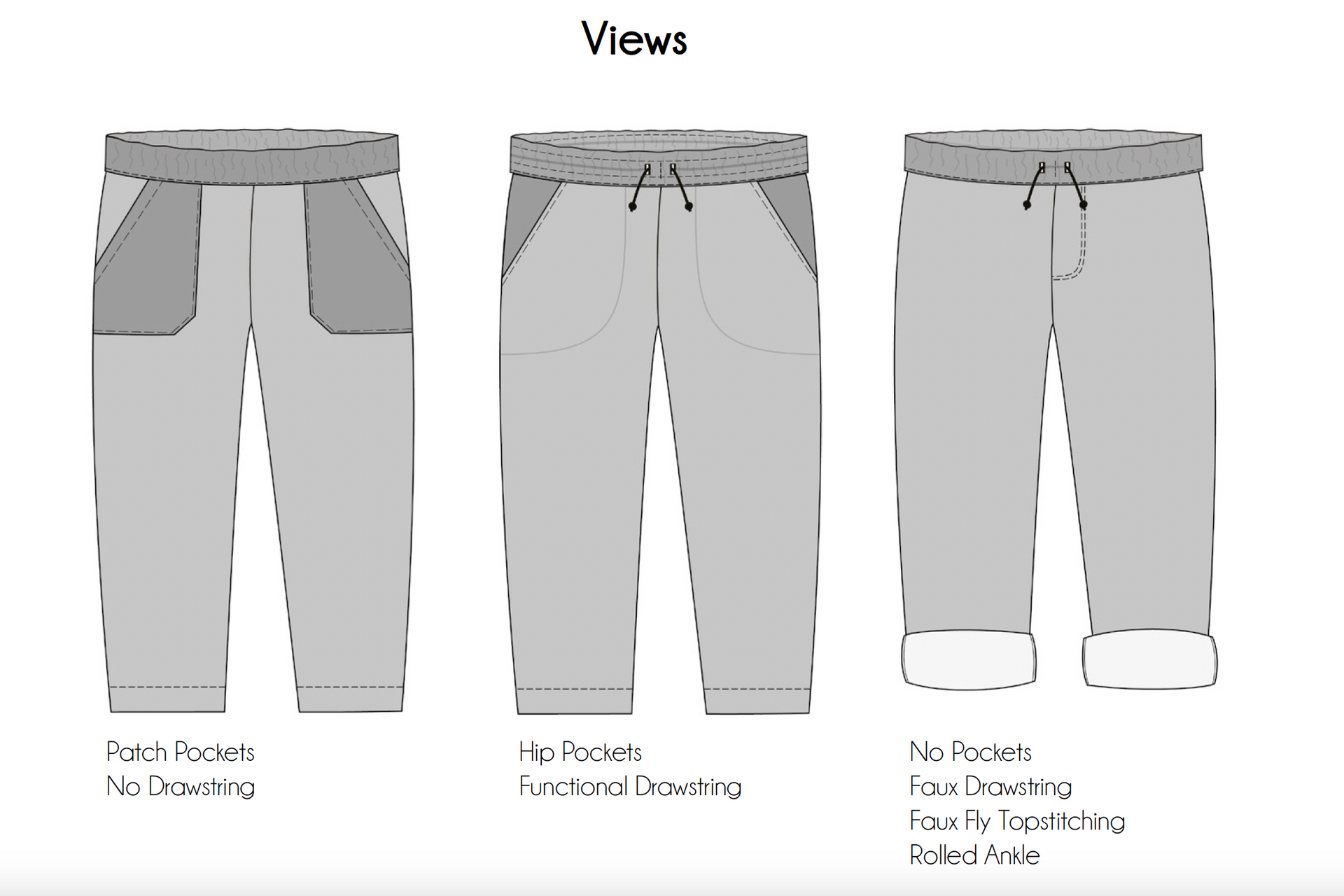 PDF Pattern - Sunday Pants - Child | Waves & Wild – MaaiDesign Fabrics