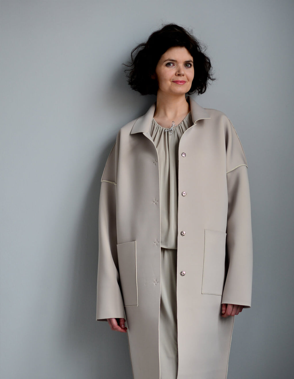 PDF Pattern - Unlined Raw-edged Coat | The Makers Atelier – MaaiDesign ...