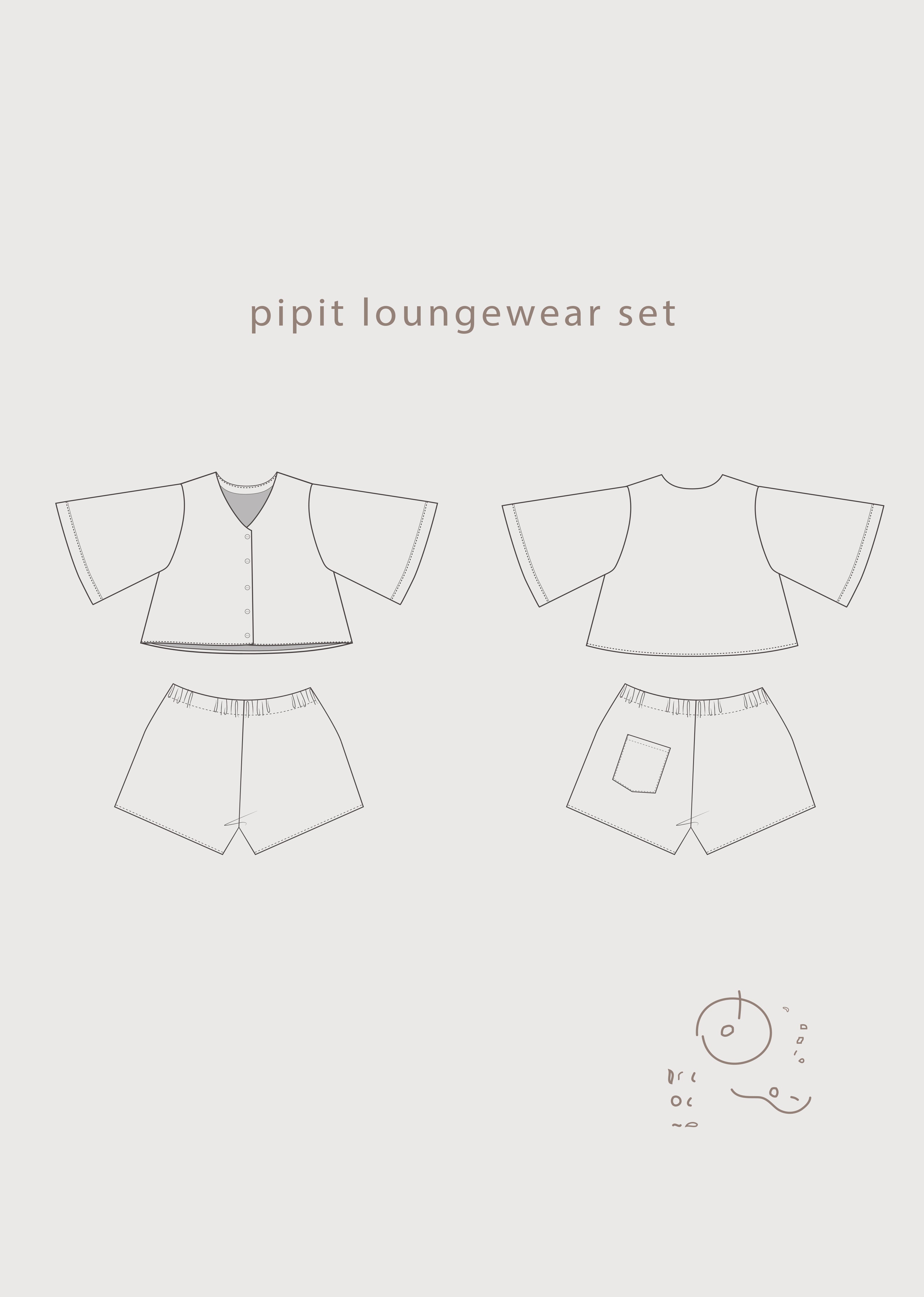 Pipit Loungewear Set - Sewing Pattern | Common Stitch – MaaiDesign Fabrics