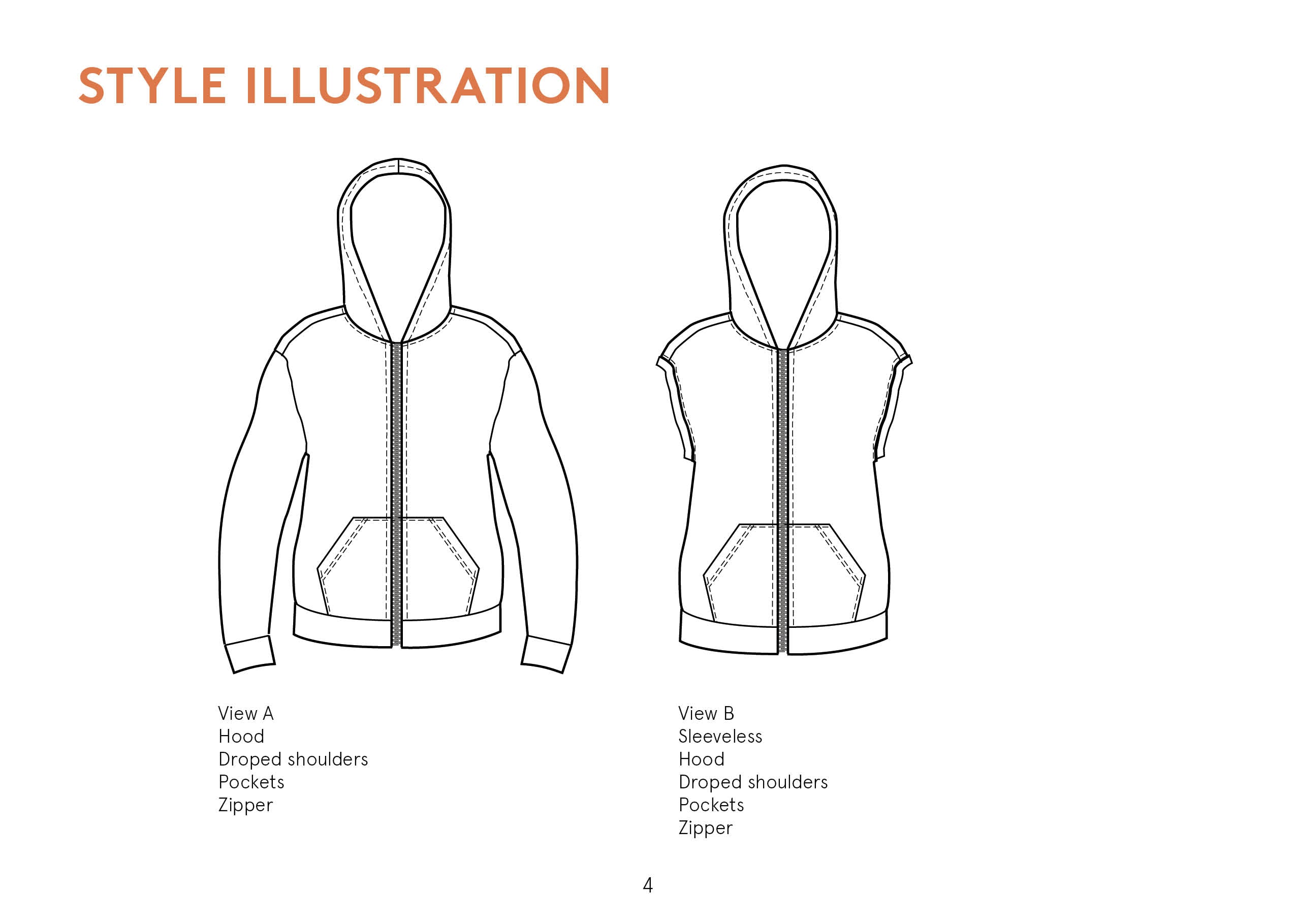 Zipper Hoodie - Sewing Pattern | Wardrobe By Me – MaaiDesign Fabrics