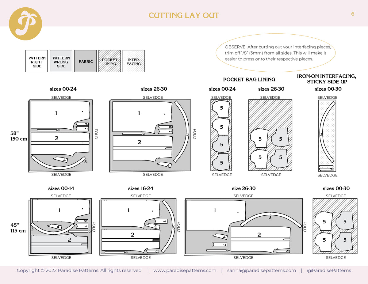PDF Pattern - Protea Pants | Paradise Patterns – MaaiDesign Fabrics