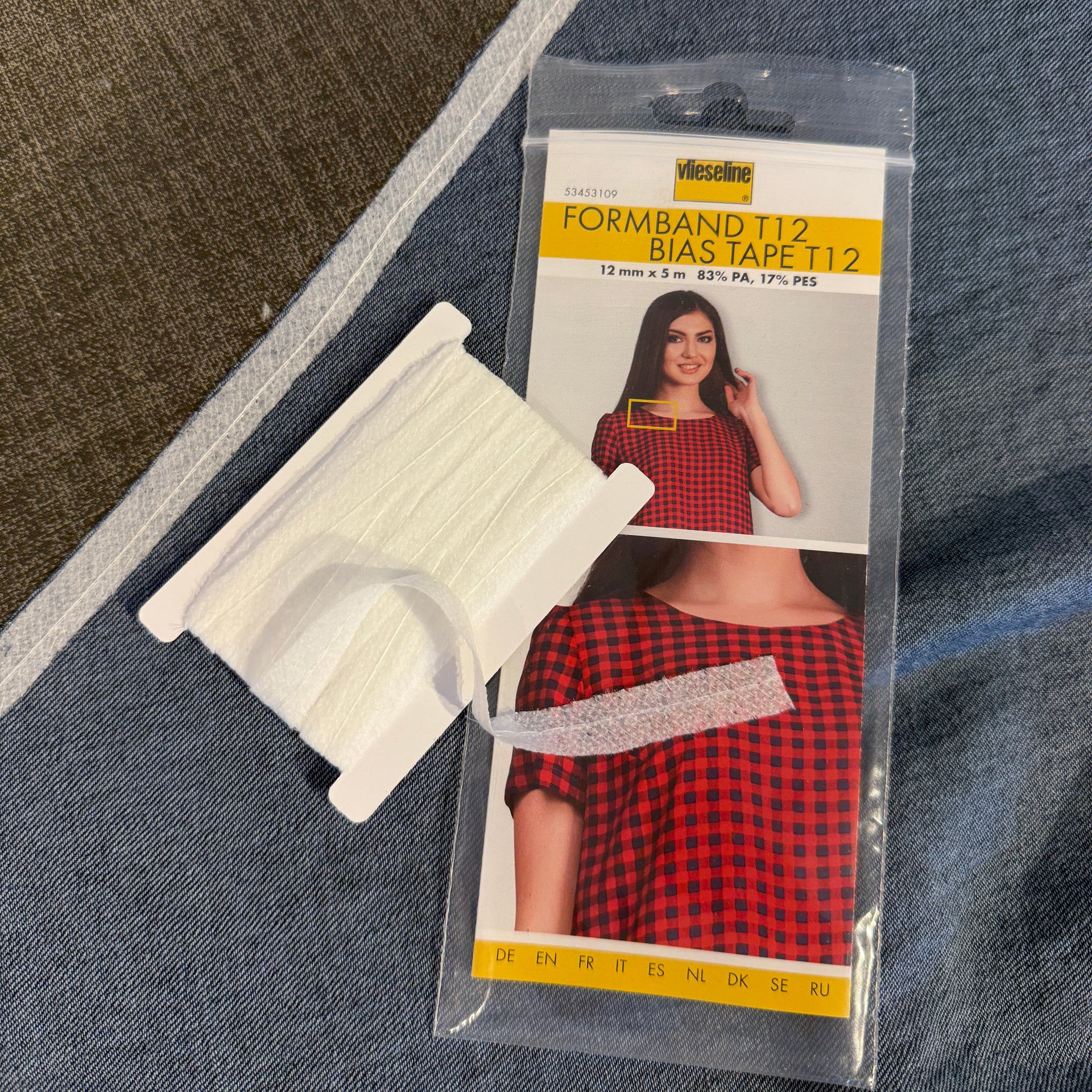 Formband - fusible bias tape/ stay tape by Vilene - 5m pack ...