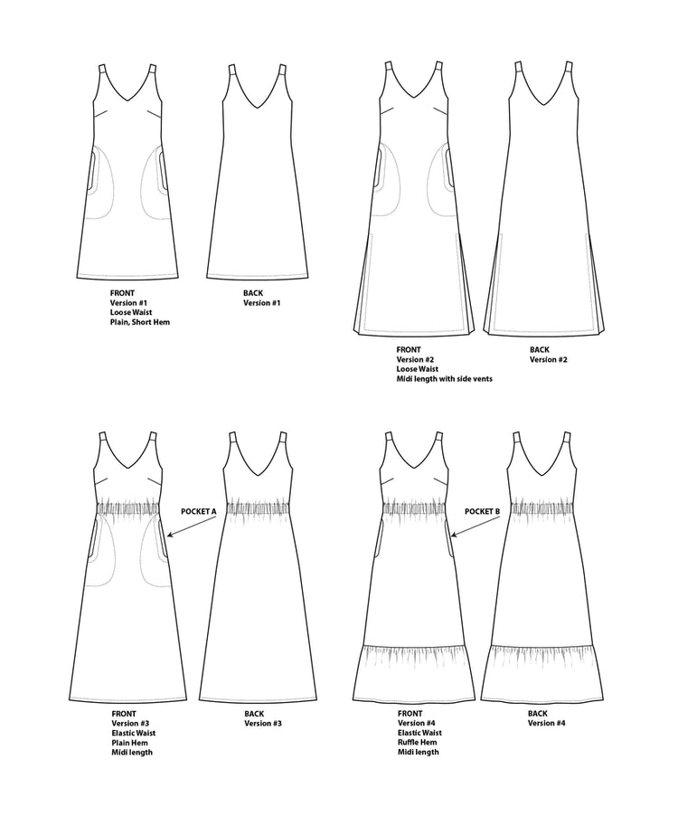 Sauvie Sun Dress - Sewing Pattern | Sew House 7